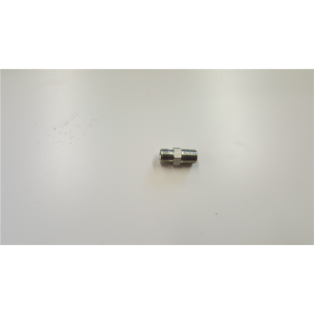 Adapteur droit Mâle BSP 1/4 x Mâle GAZ Conique 1/4